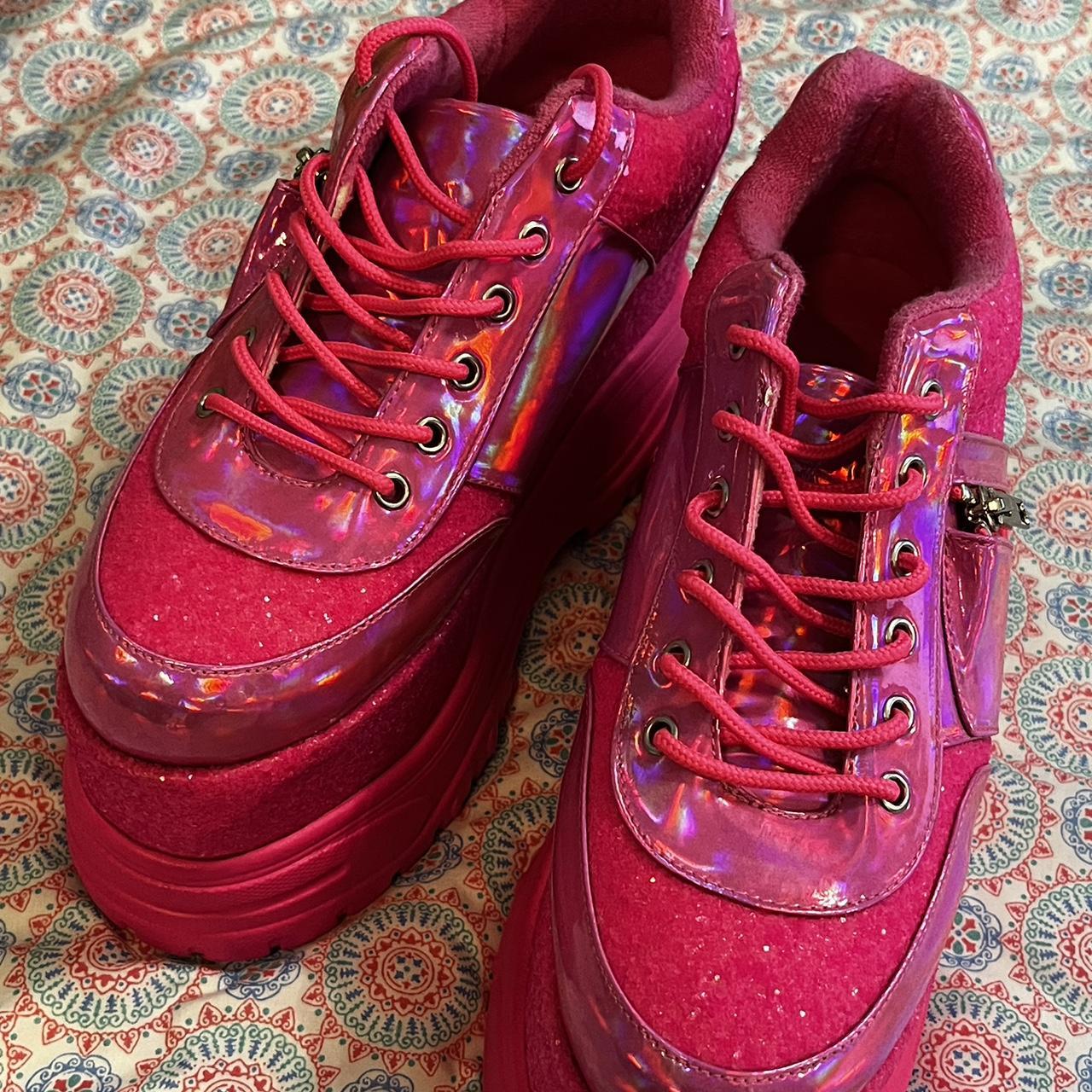Club Exx Hit Shuffle Platform Sneakers. Worn once... - Depop