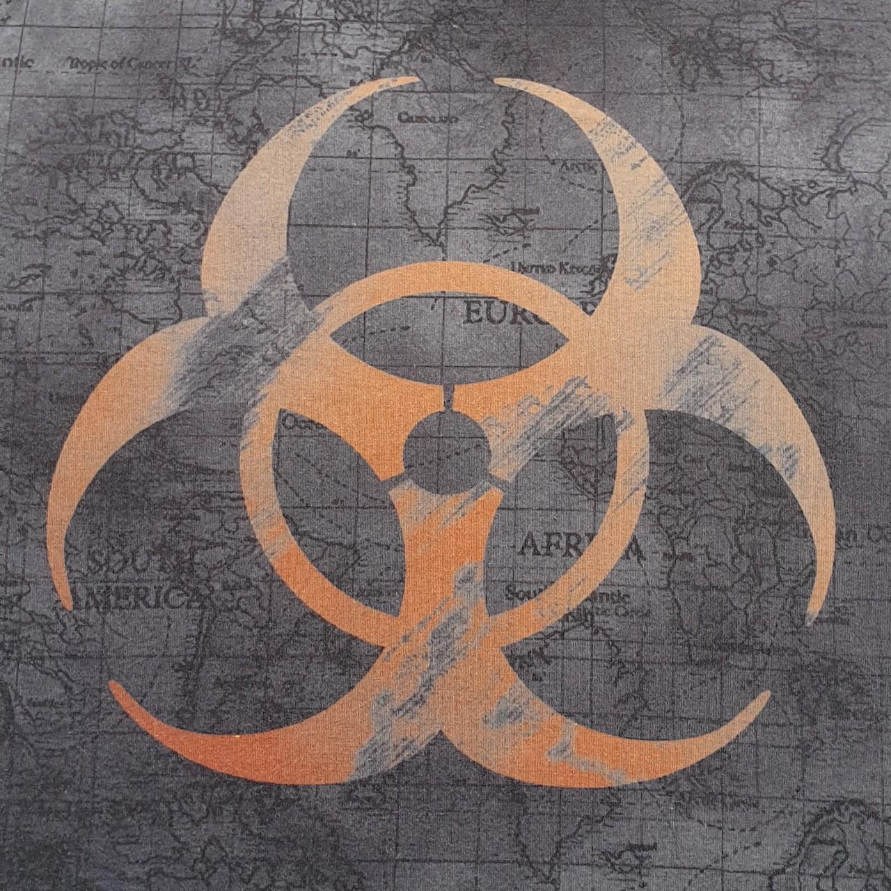 Biohazard All Over Print Tee Y2K allover print... - Depop