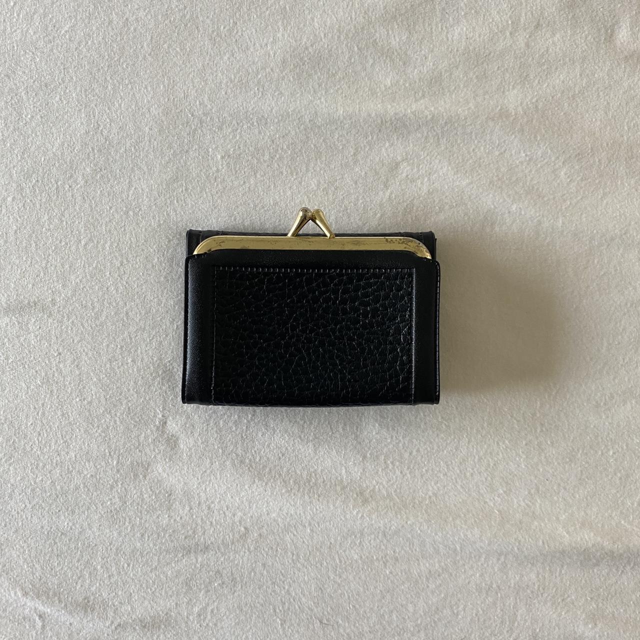 American Vintage Women's Black and Gold Wallet-purses | Depop