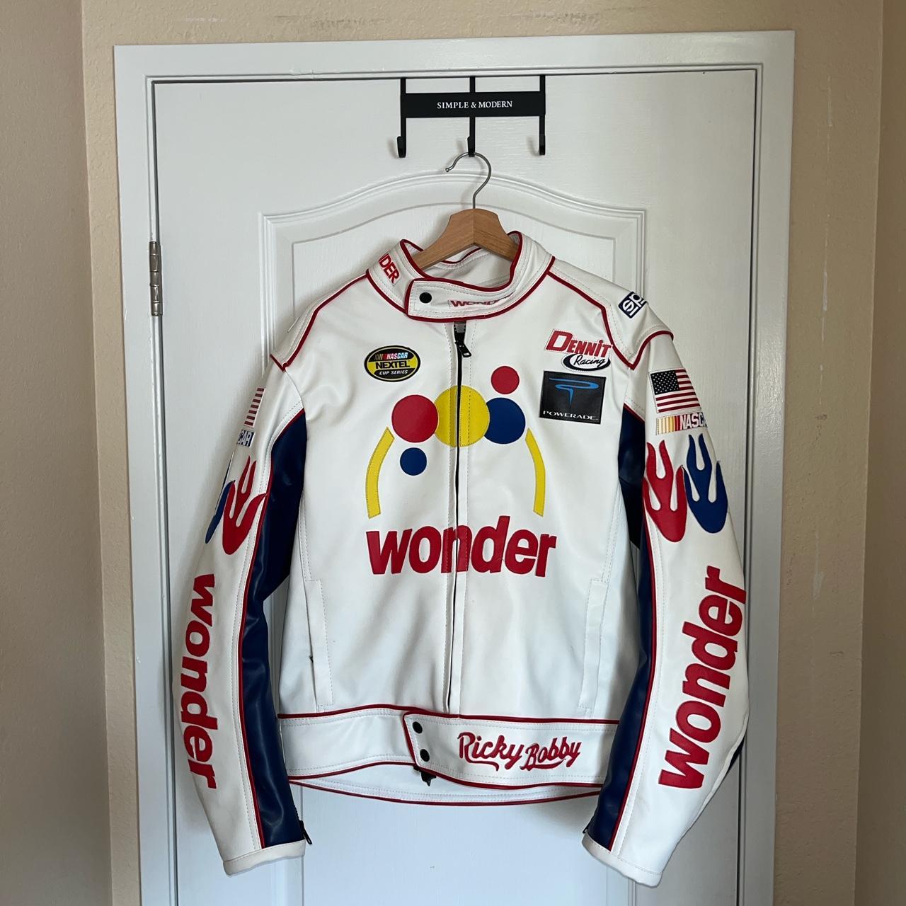 Nascar Ricky Bobby Leather Jacket w/ Pads brand new... - Depop