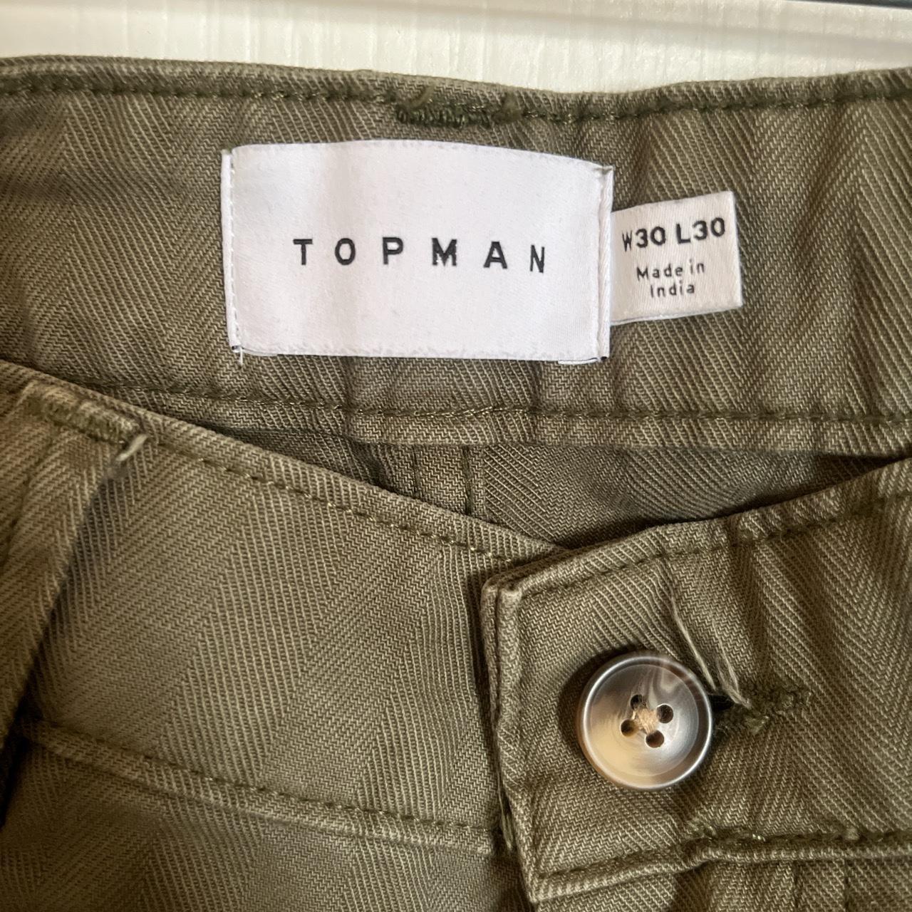 Topman Olive Green Cargo Pants 30 L 30 W. in great... - Depop