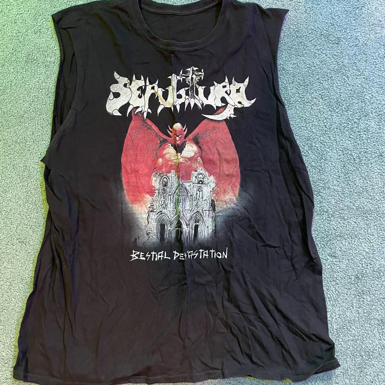 Sepultura Bestial Devastation sleeveless - Depop