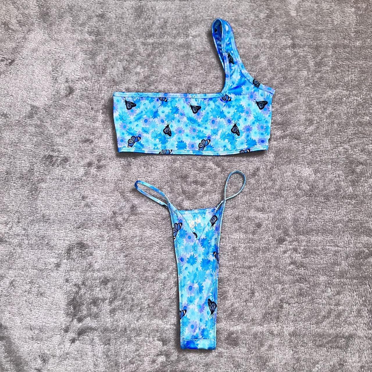 OH POLLY BUTTERFLY BIKINI SET 🤍 BOTH SIZE SMALL... - Depop