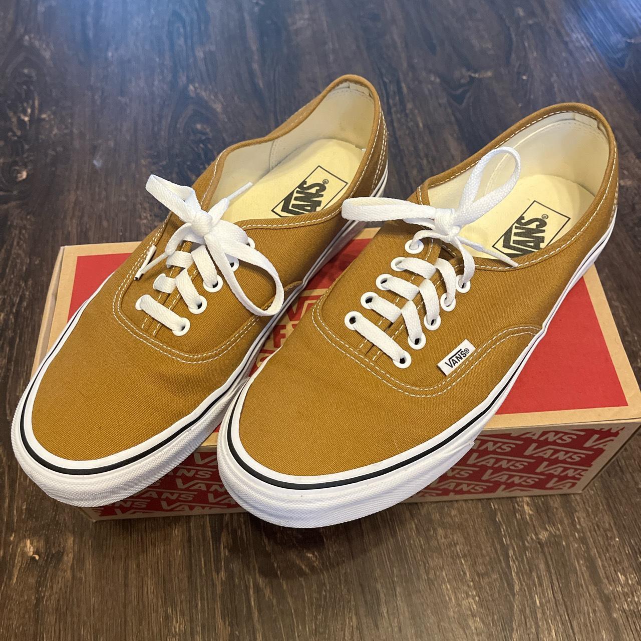 Vans Authentic in the Cumin/True White colorway. A... - Depop