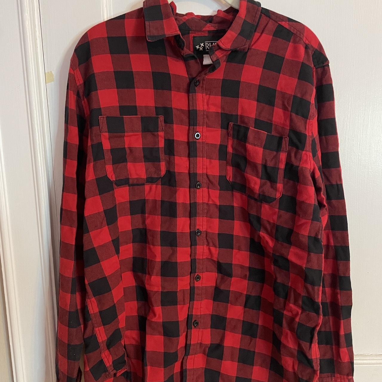 Classic red flannel from XXX Rude, size Medium. I... - Depop