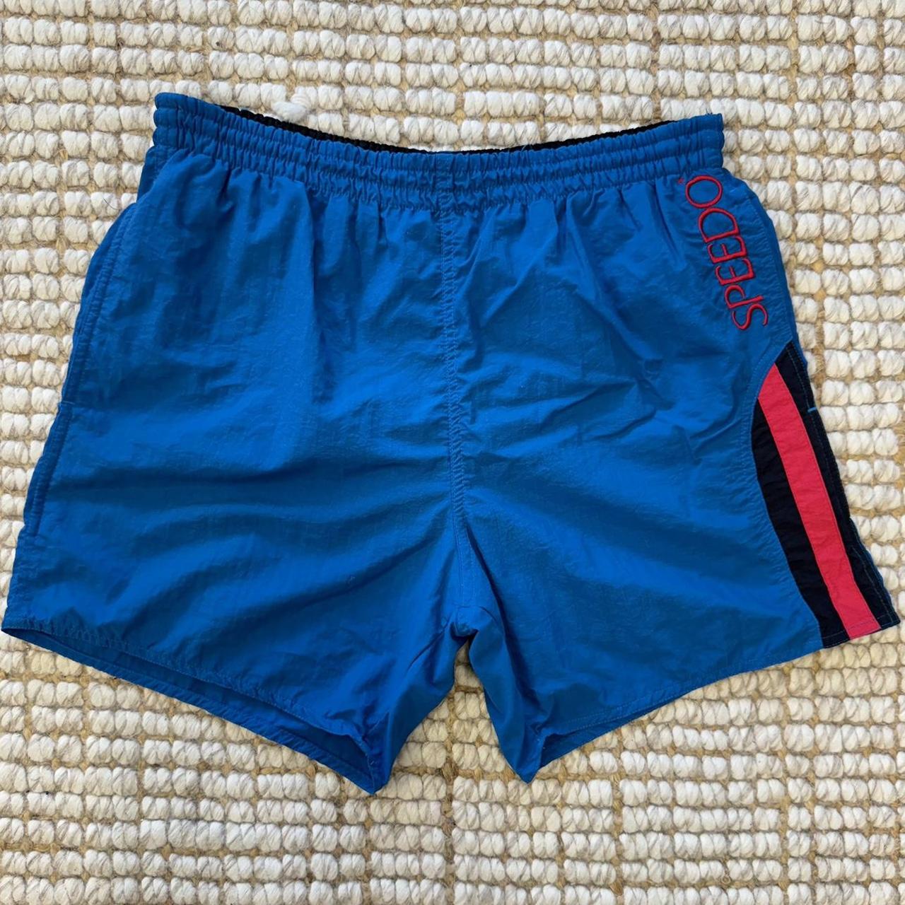 Speedo Swim Trunks Size M Blue Boardies... - Depop