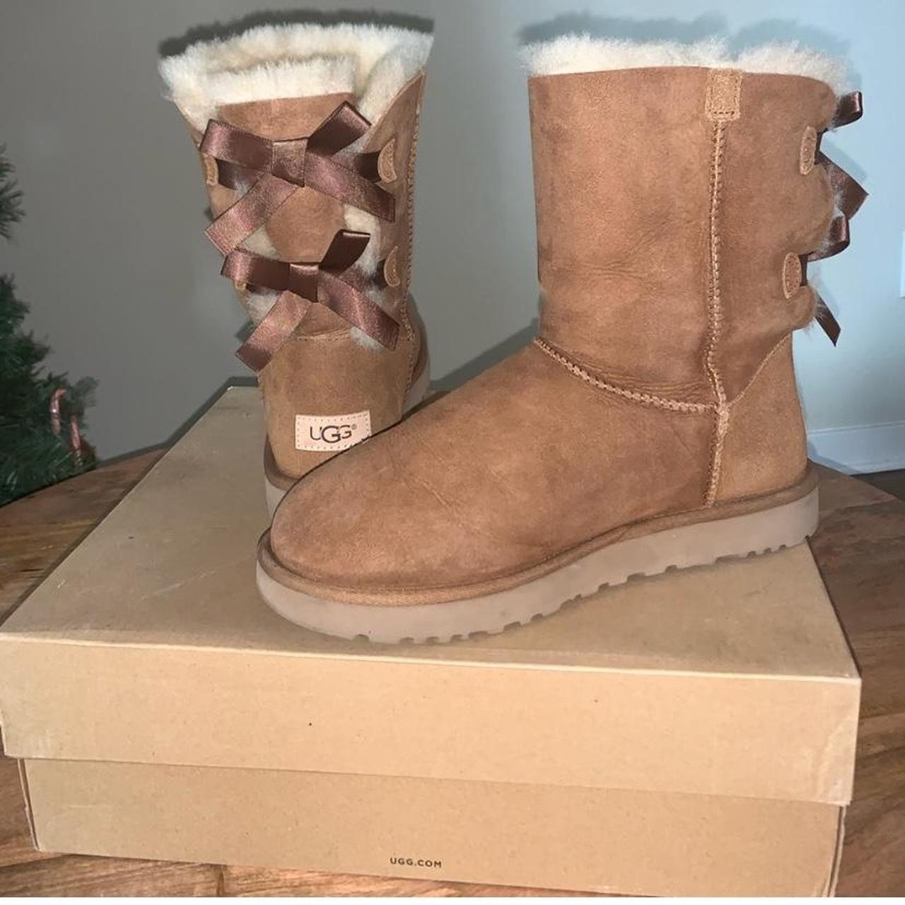 Ugg Bailey Bow Boots Worn less than 5 times. Still... - Depop