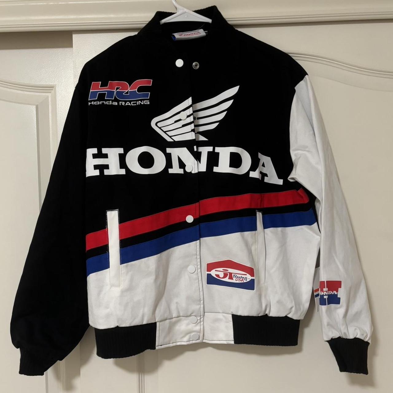 JT Racing x Honda Speed Black Racing Jacket JT... | Depop