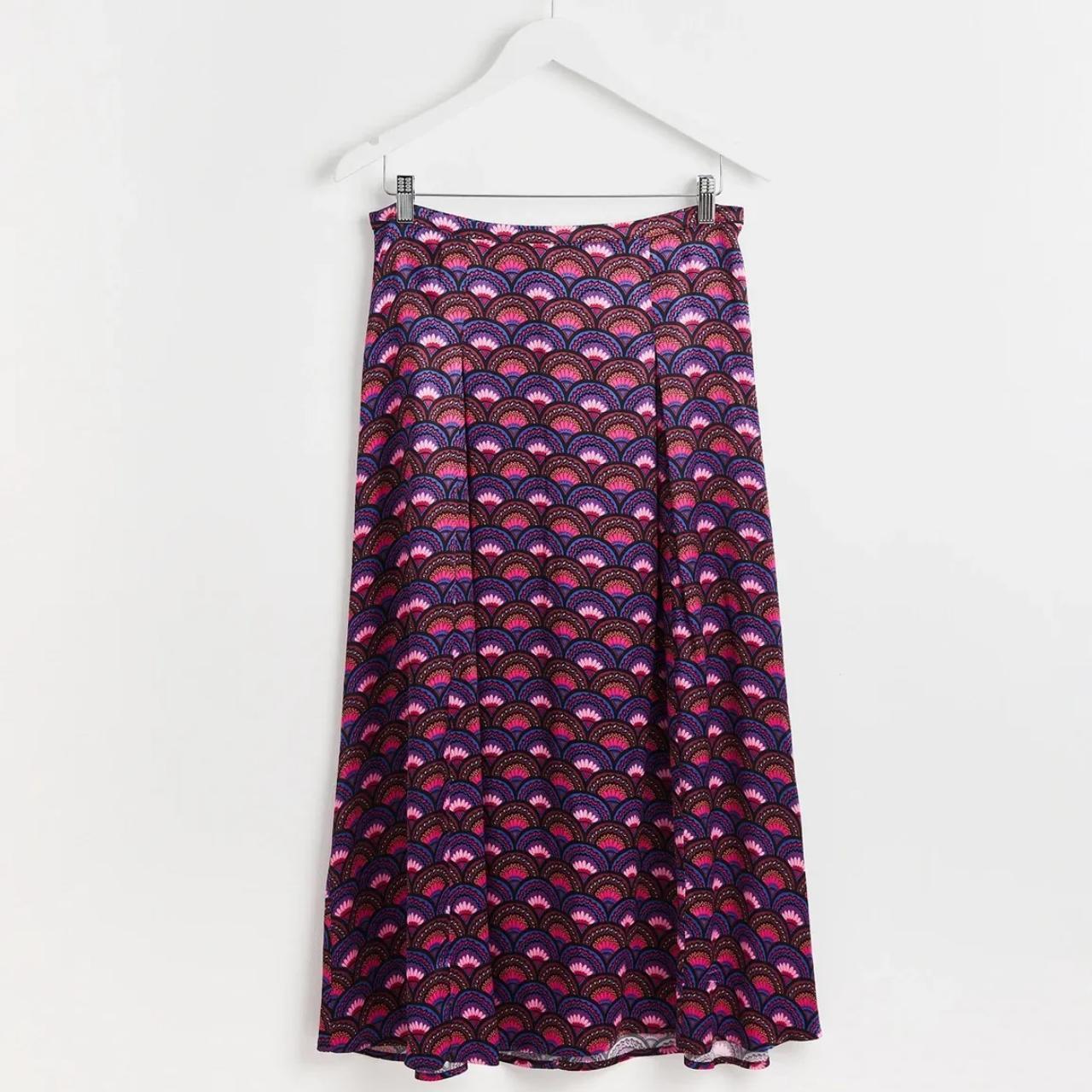 Oliver Bonas Skirt — with two pleats at the front... - Depop