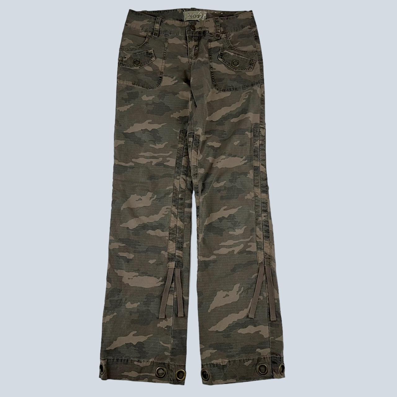 y2k Nori low rise camo pants price is firm big... - Depop