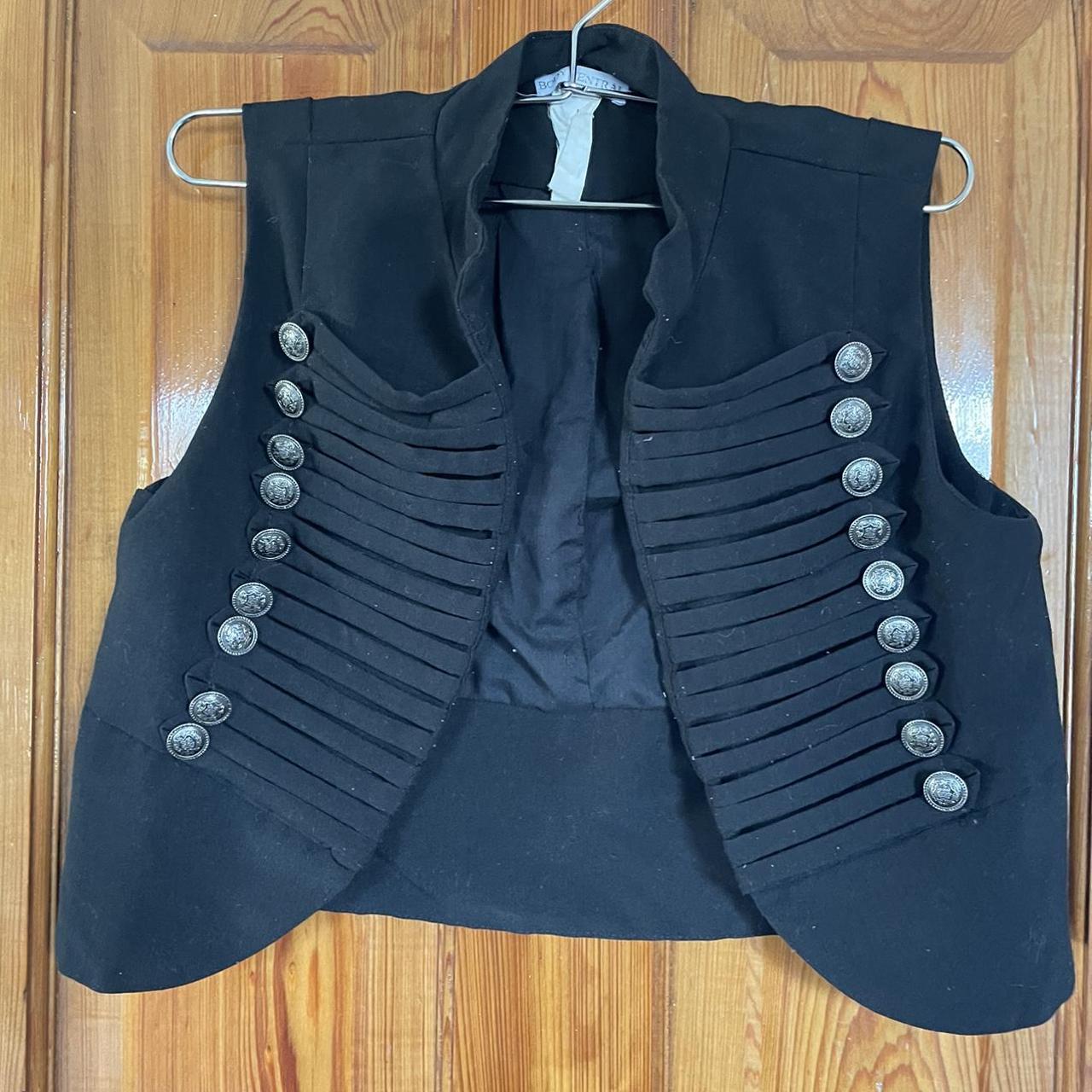 MCR black parade vibes!!! Emo parade vest 🖤🌙 - Depop