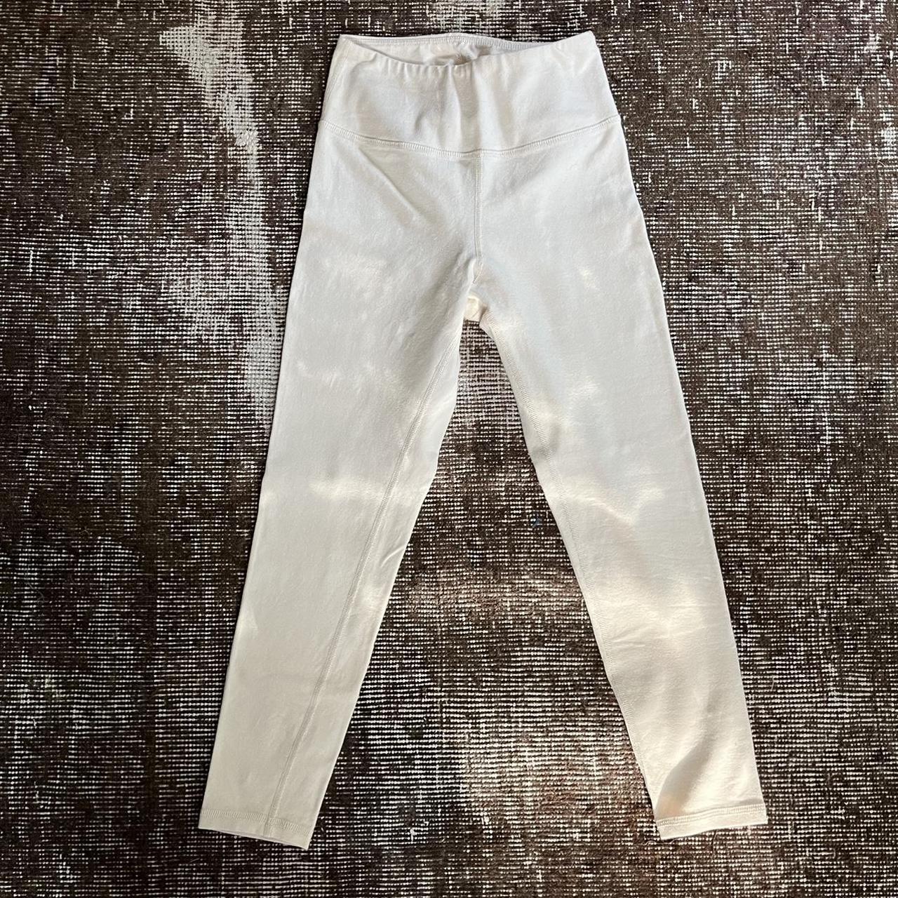 MATE THE LABEL Organic Cotton Leggings in Ivory Sz... - Depop