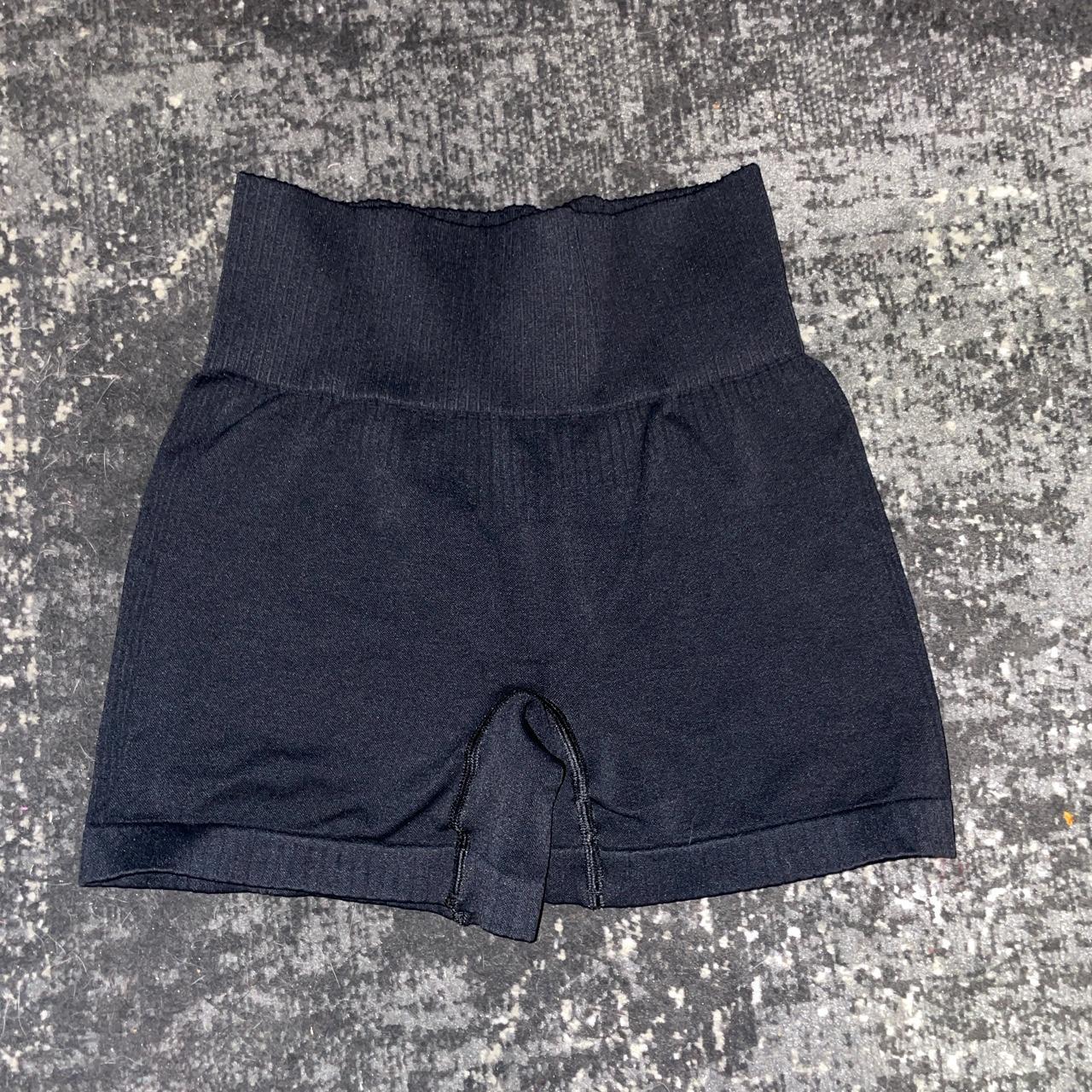 Botee Womens Black And Gold Shorts Depop