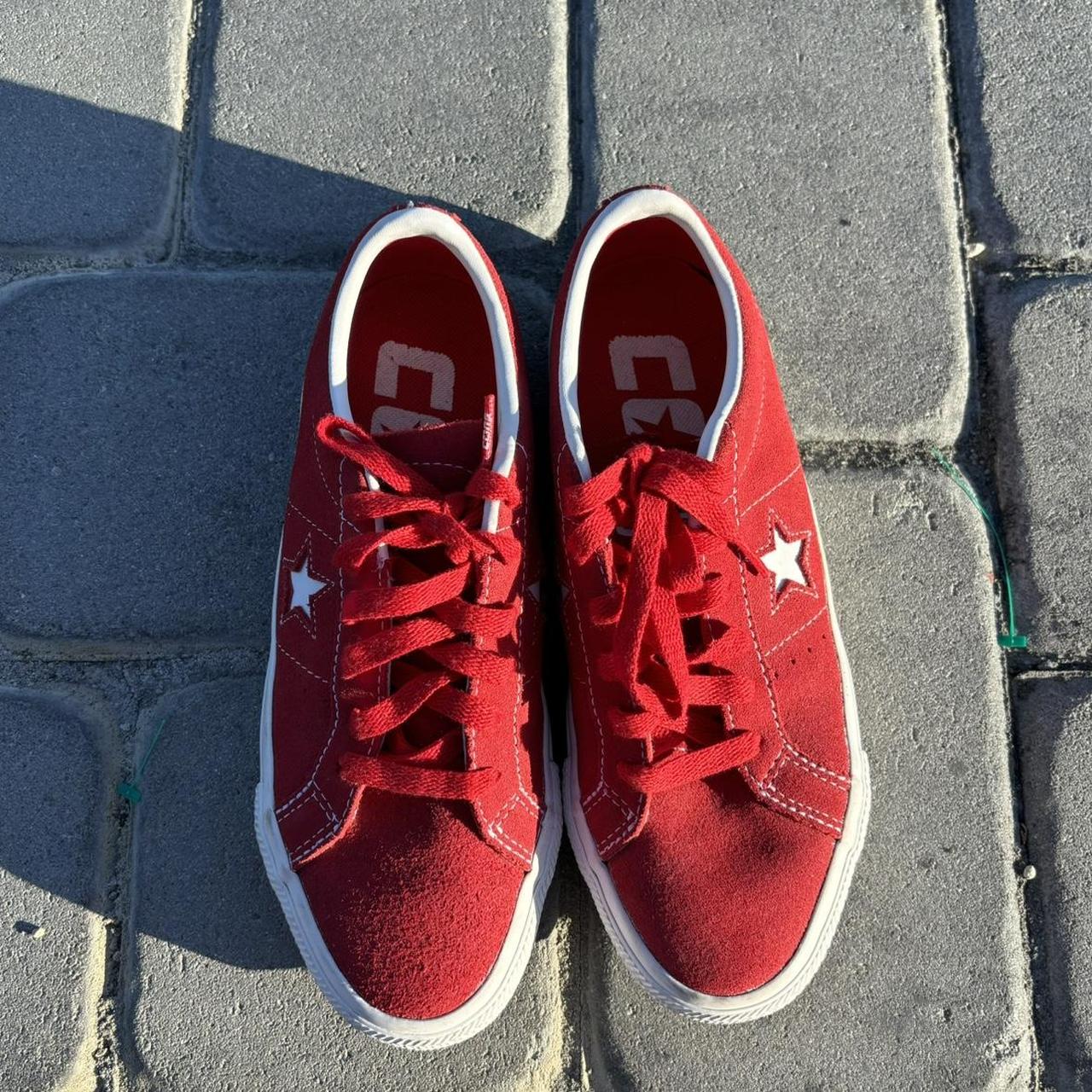 Converse Red One star Woman’s Size-7 Men’s-5.5 - Depop