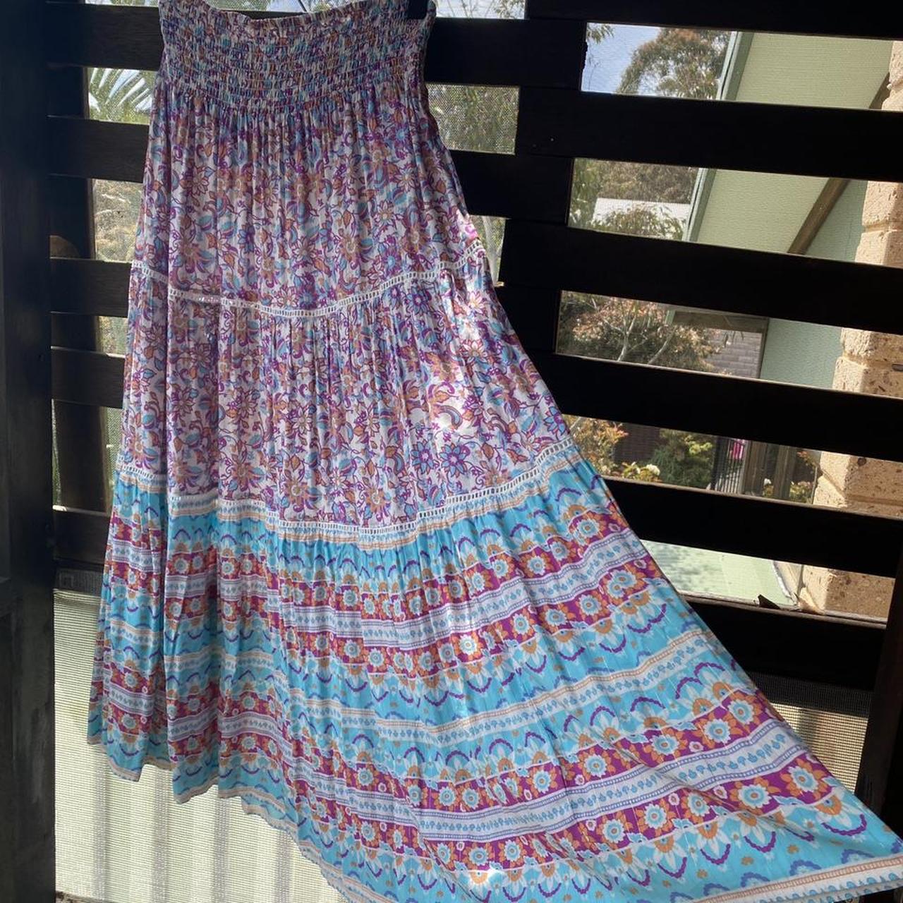 Queen the label maxi skirt, never worn $125 RRP Nice... - Depop