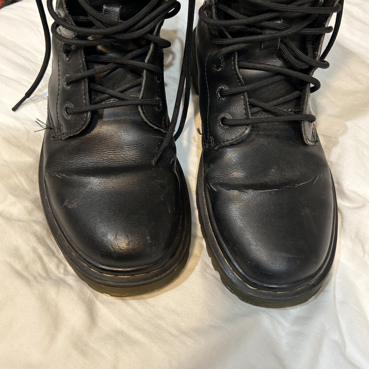 Doc Martens 🖤 Black Smooth leather lace up boots.... - Depop
