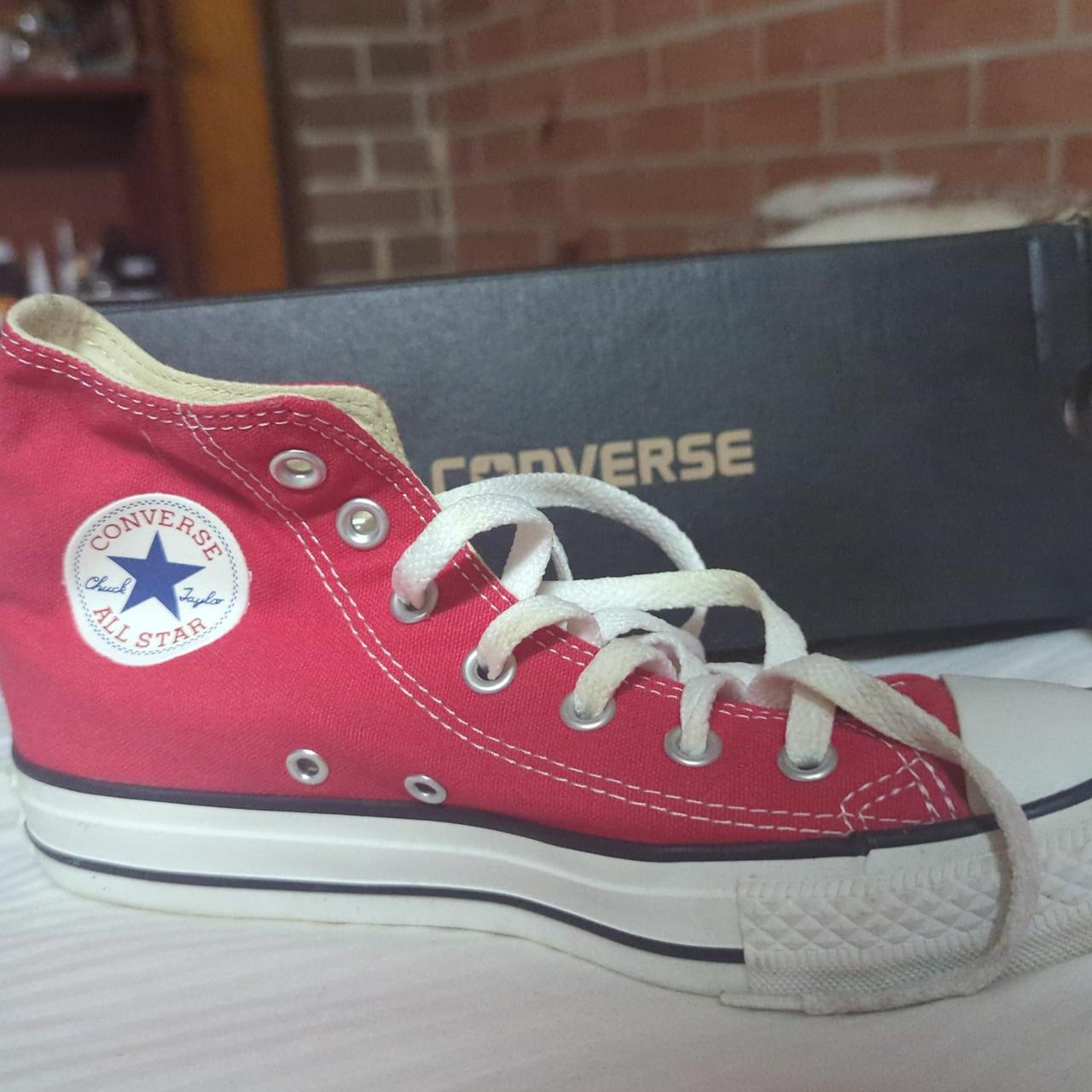 Brand new red #converse. Never worn. Still in their... - Depop