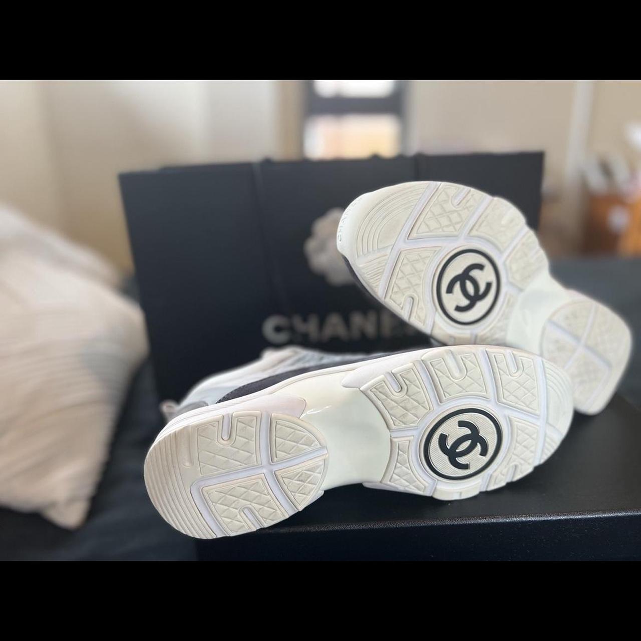 Barely worn authentic Chanel Runners in size UK 6.5.... - Depop