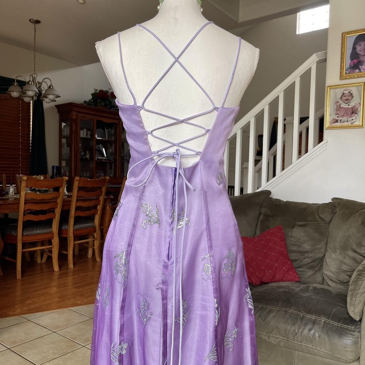 Rapunzel princess prom dress ☽༓･*˚⁺‧͙ Sparkly sequin... - Depop