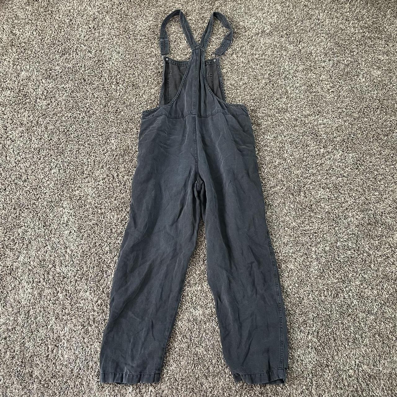 Classic grunge dark charcoal grey overalls by... - Depop