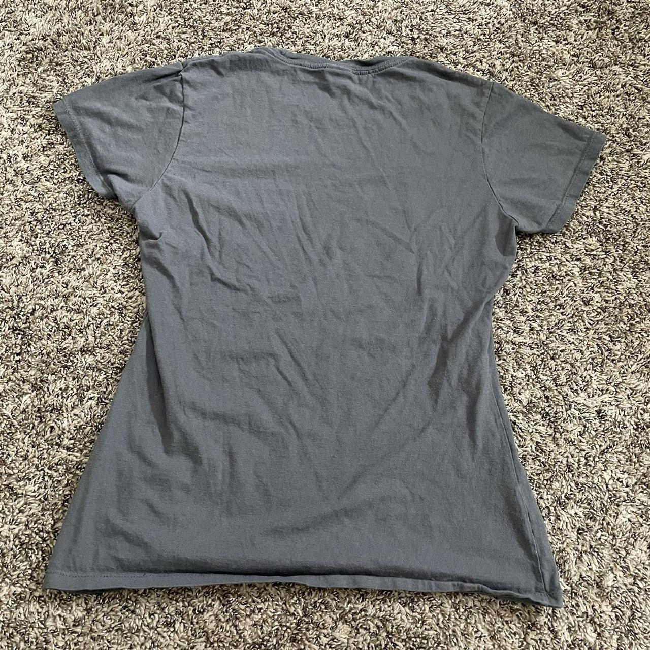 Grunge mall goth skeleton print graphic t shirt... - Depop