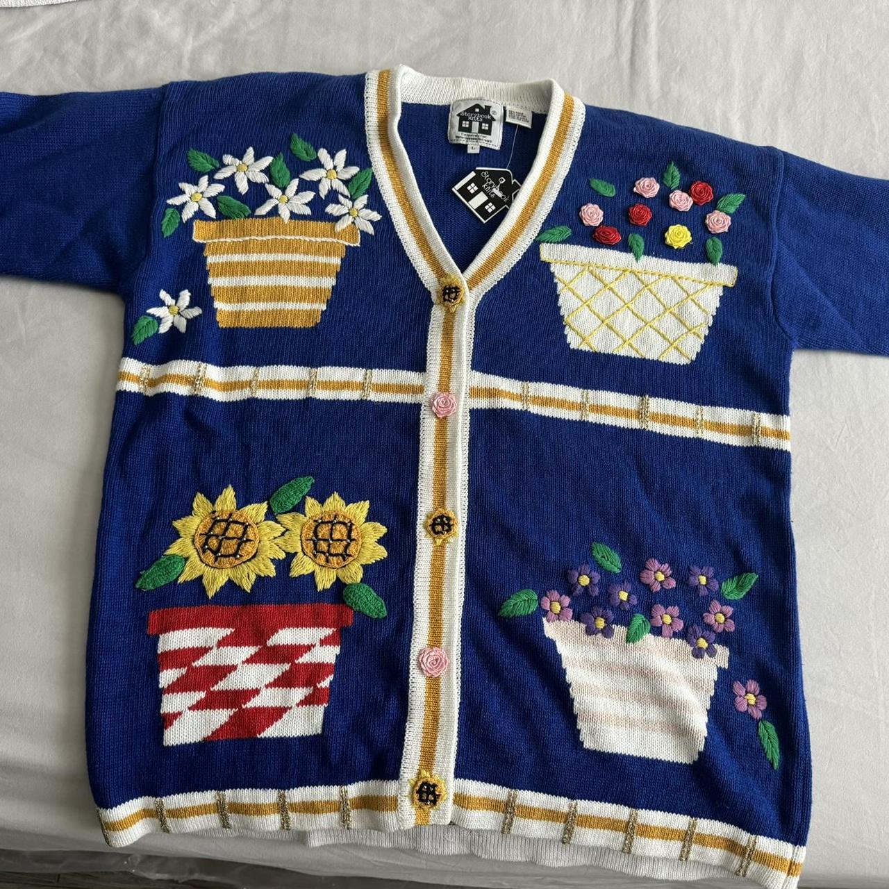 Super cute embroidered storybook knits cardigan.... - Depop