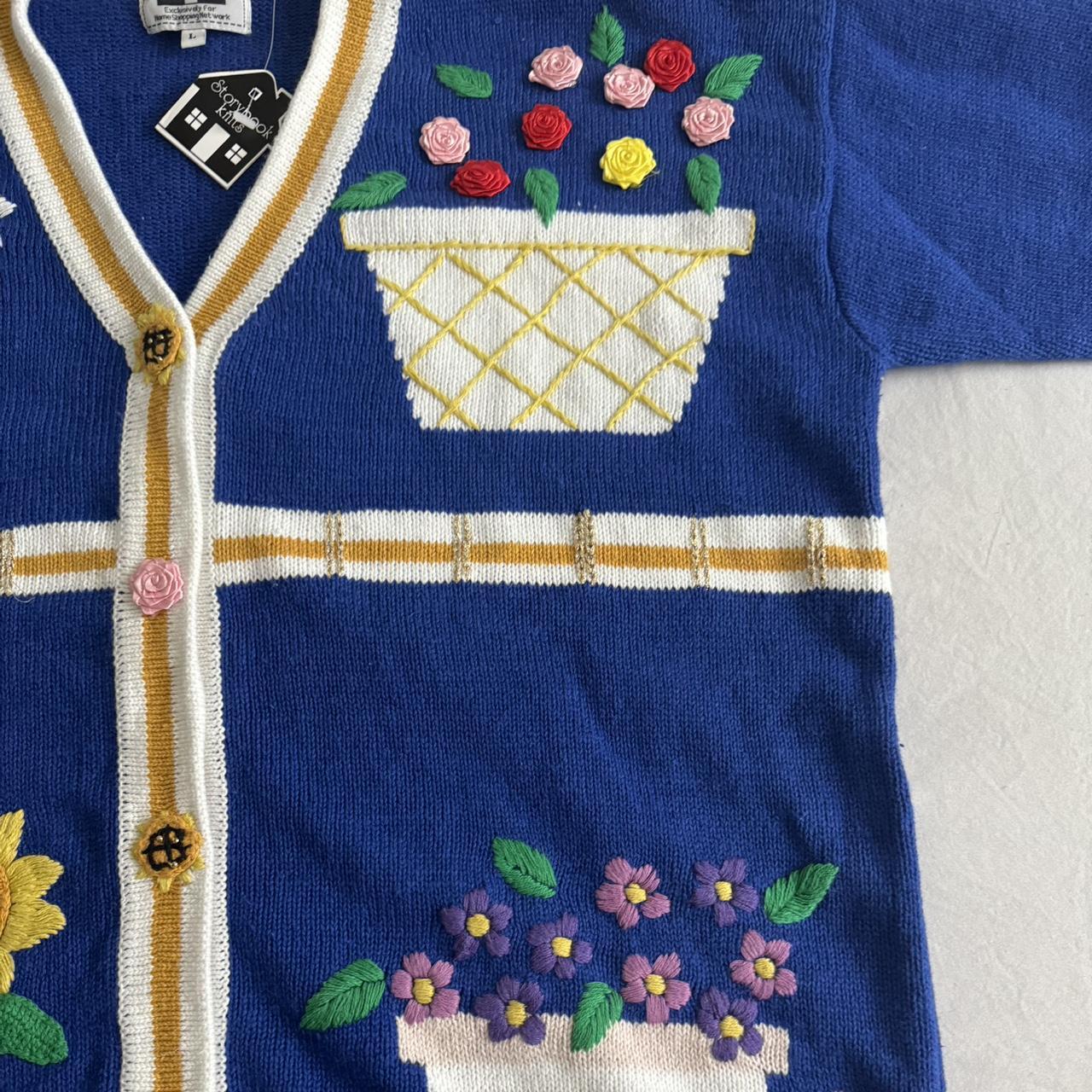 Super cute embroidered storybook knits cardigan.... - Depop