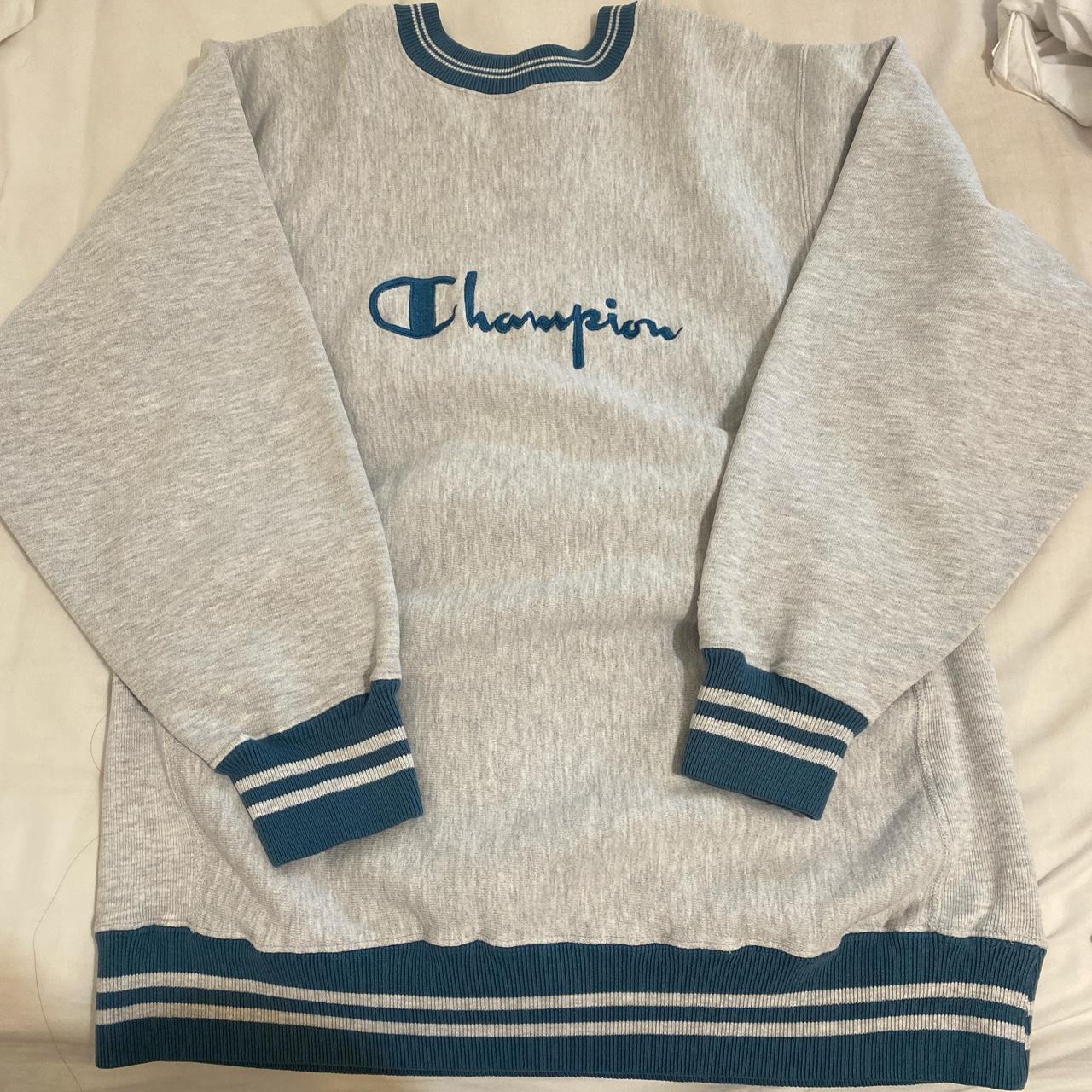Large men’s champion sweatshirt - Depop