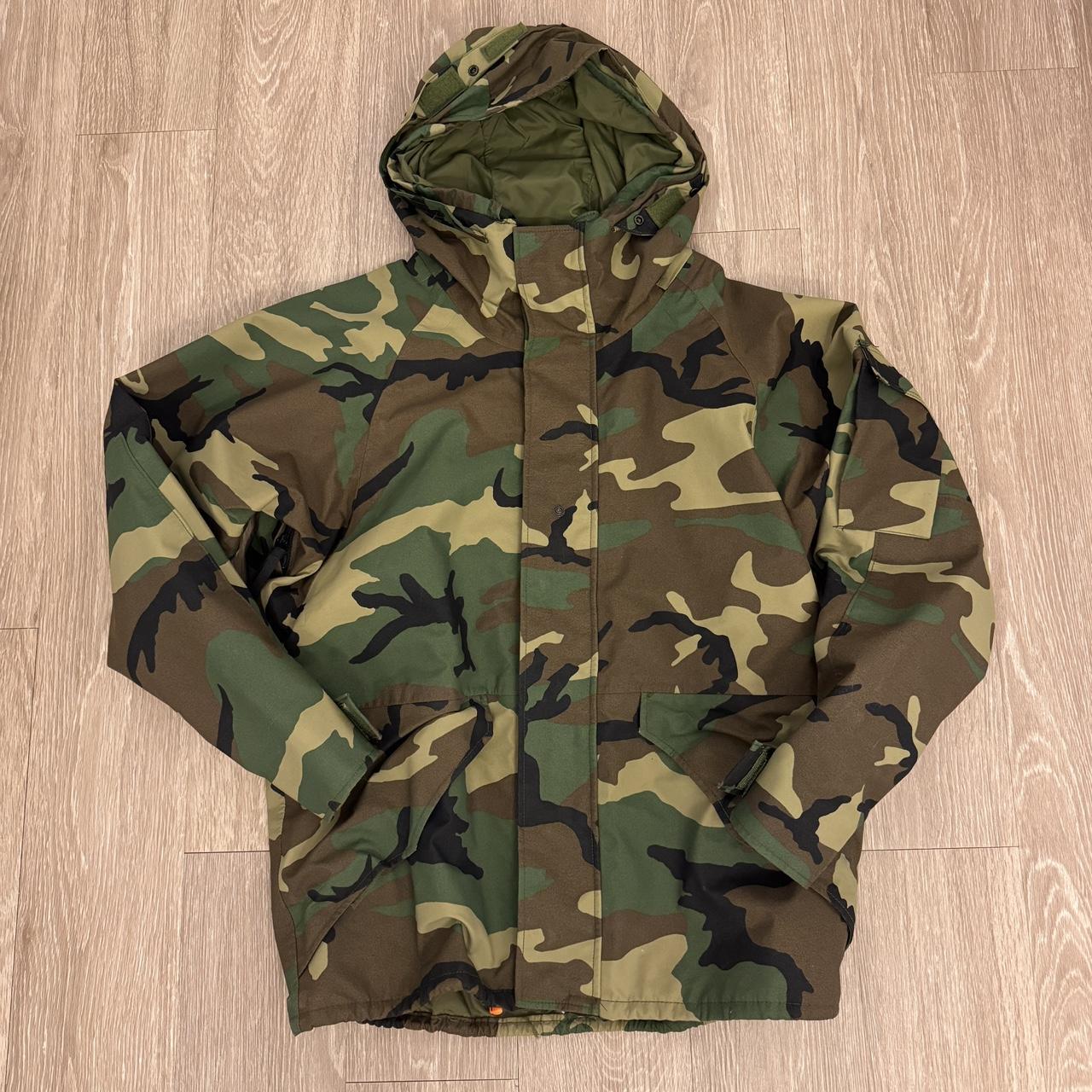 vintage military gore tex jacket size medium... | Depop