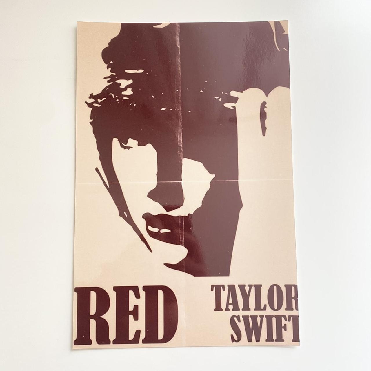 Taylor swift red concert music merch poster. Perfect... | Depop