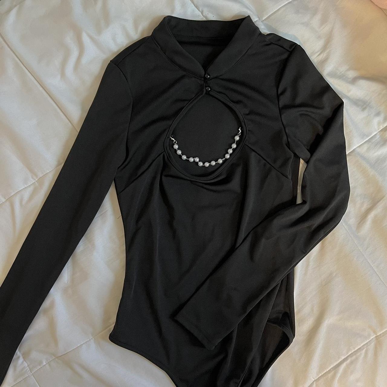 Dollskill Black Pearl Bodysuit Size Medium Fits Depop