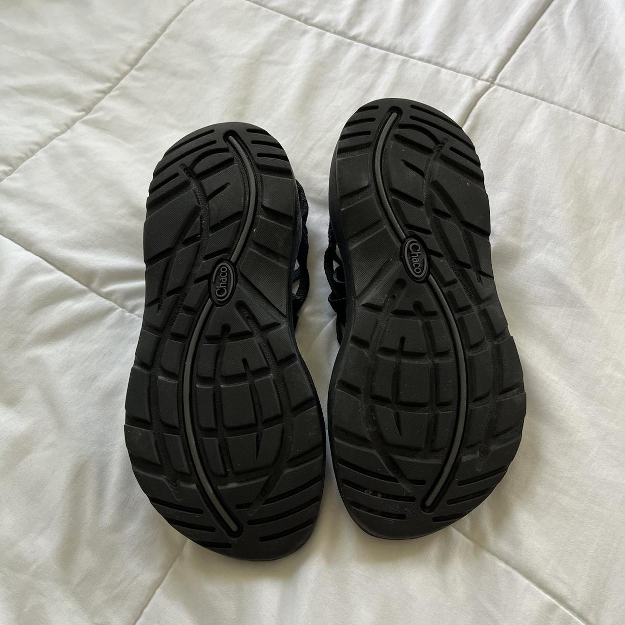 CHACO black sandals SIZE W6 Flaws: just a small... - Depop