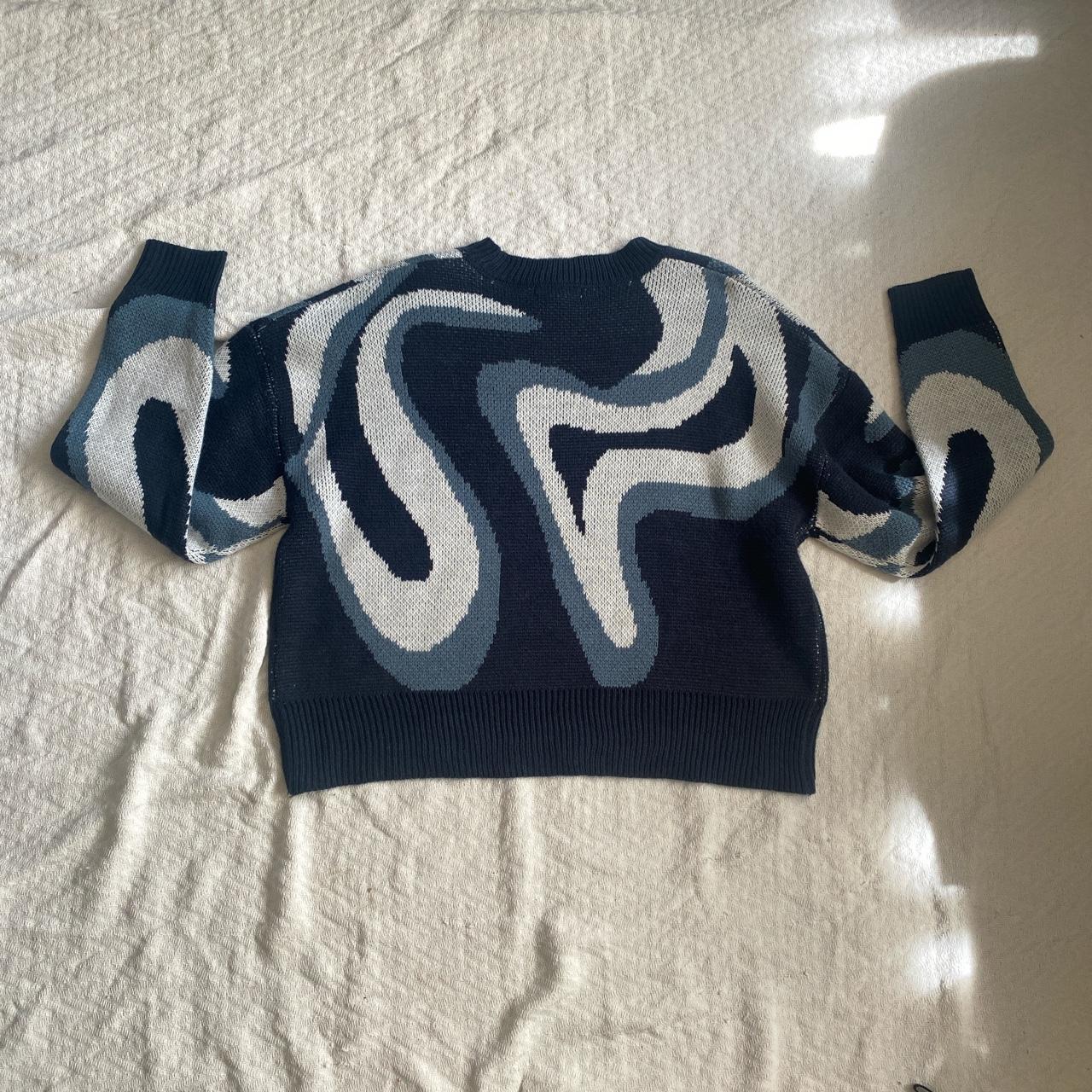 Swirly knit sweater. Brand is full tilt. No size... - Depop