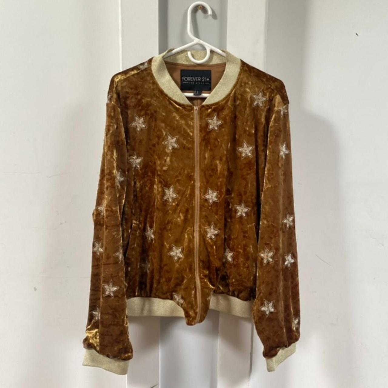 Forever 21 Women's Brown and Tan Jacket | Depop