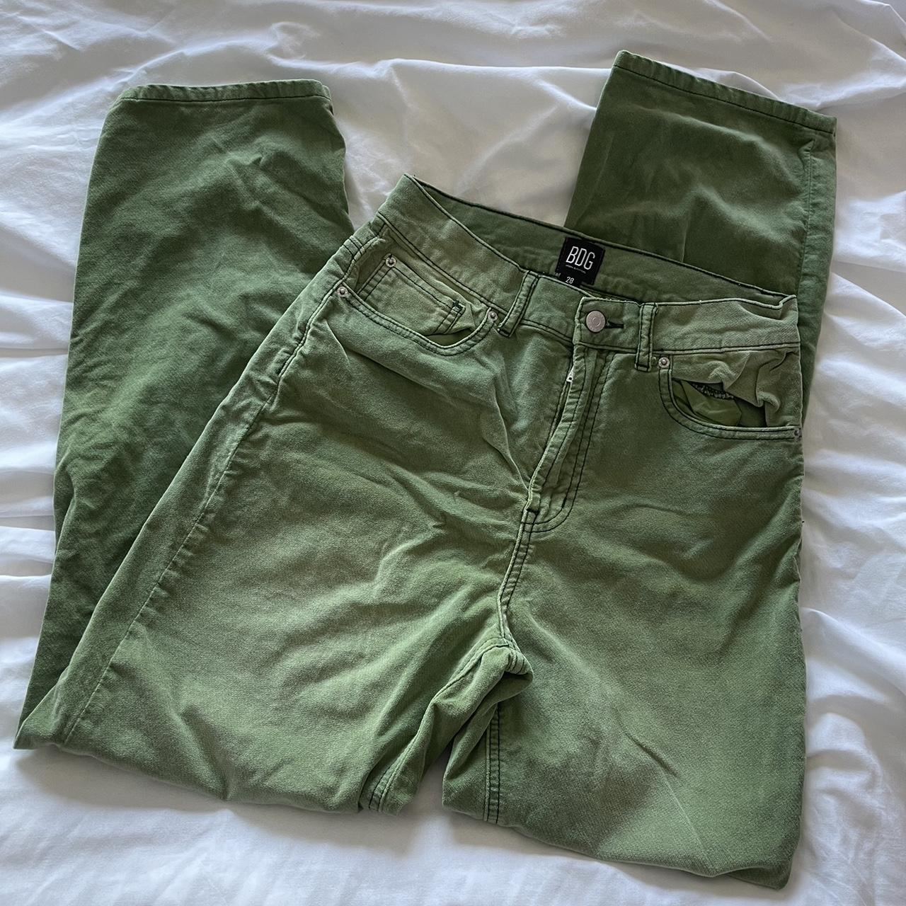 BDG Women's Green Trousers | Depop