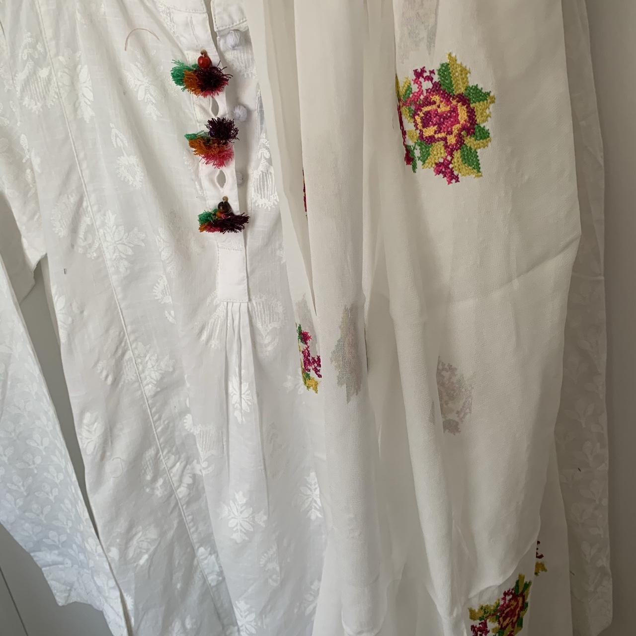 Generation Pakistan 3 piece suit White kurta... - Depop