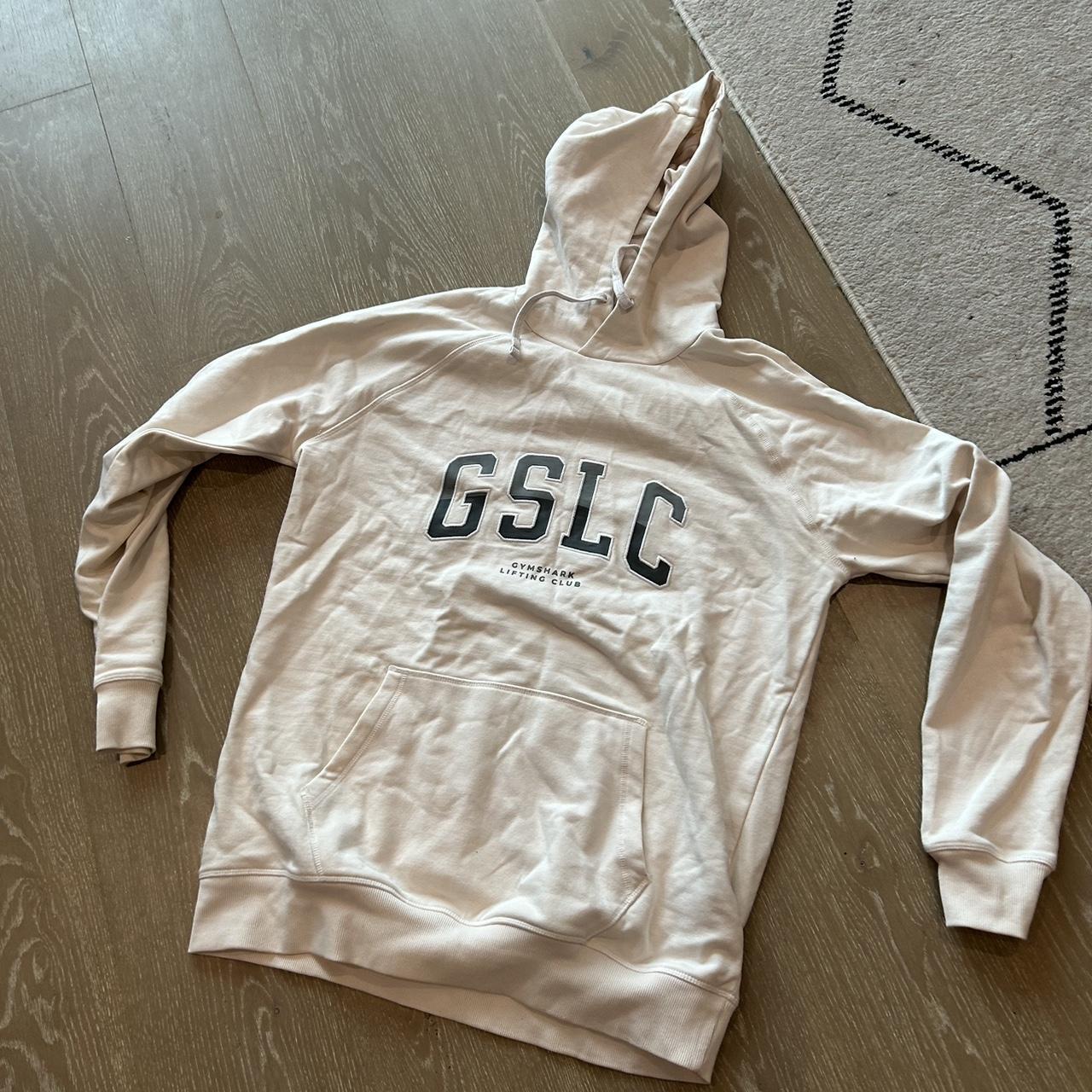 Gymshark white hoodie Gymshark lifting club GSLC... - Depop