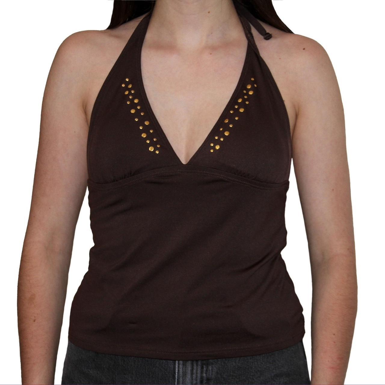 New York & Company Women's Brown Bikini-and-tankini-tops | Depop