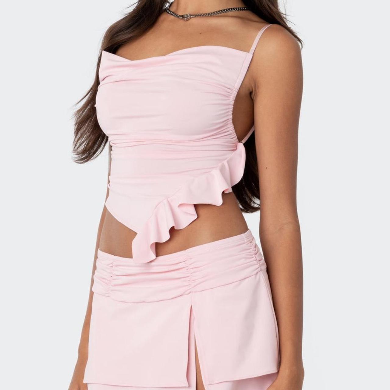 Small pink Edikted Top new with tags #edikted... - Depop