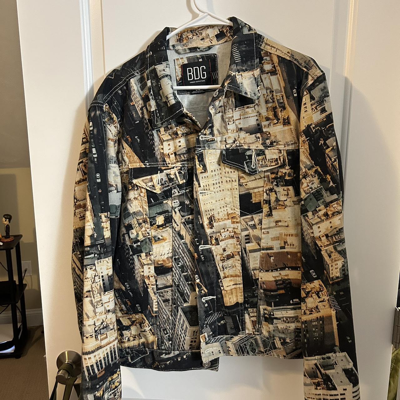 Urban outfitters city print jacket Purchased at the... - Depop