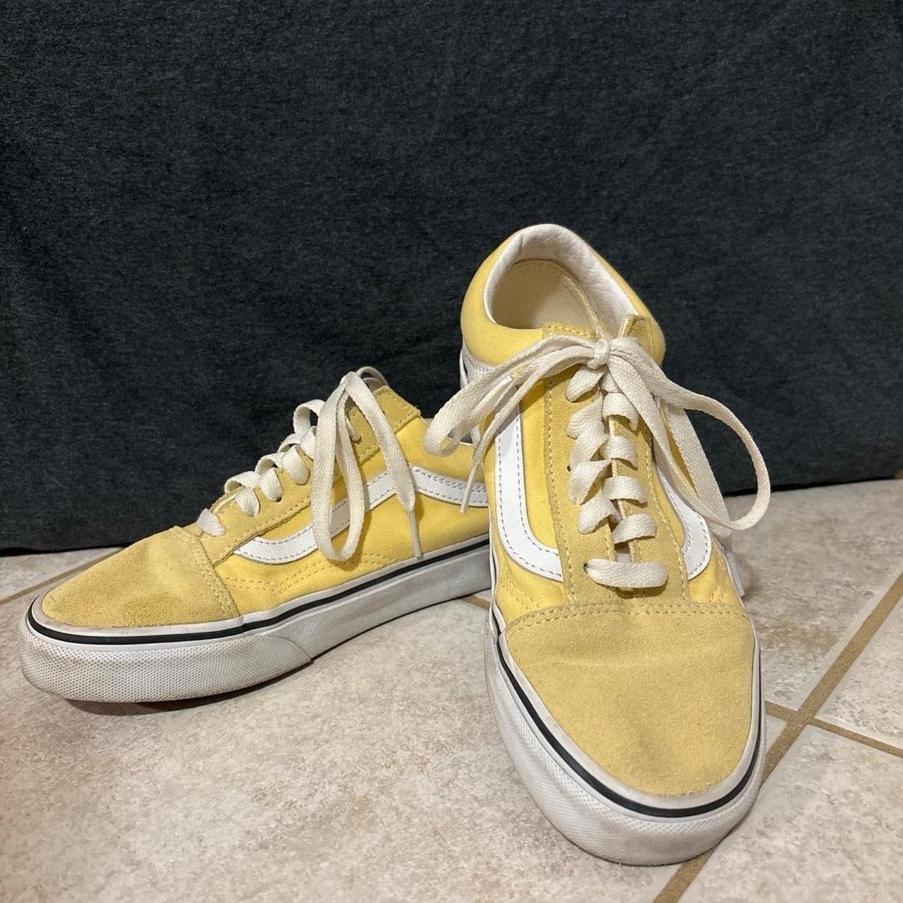 Yellow vans 💛💛💛 - size 7W/5.5M - worn, but no flaws... - Depop
