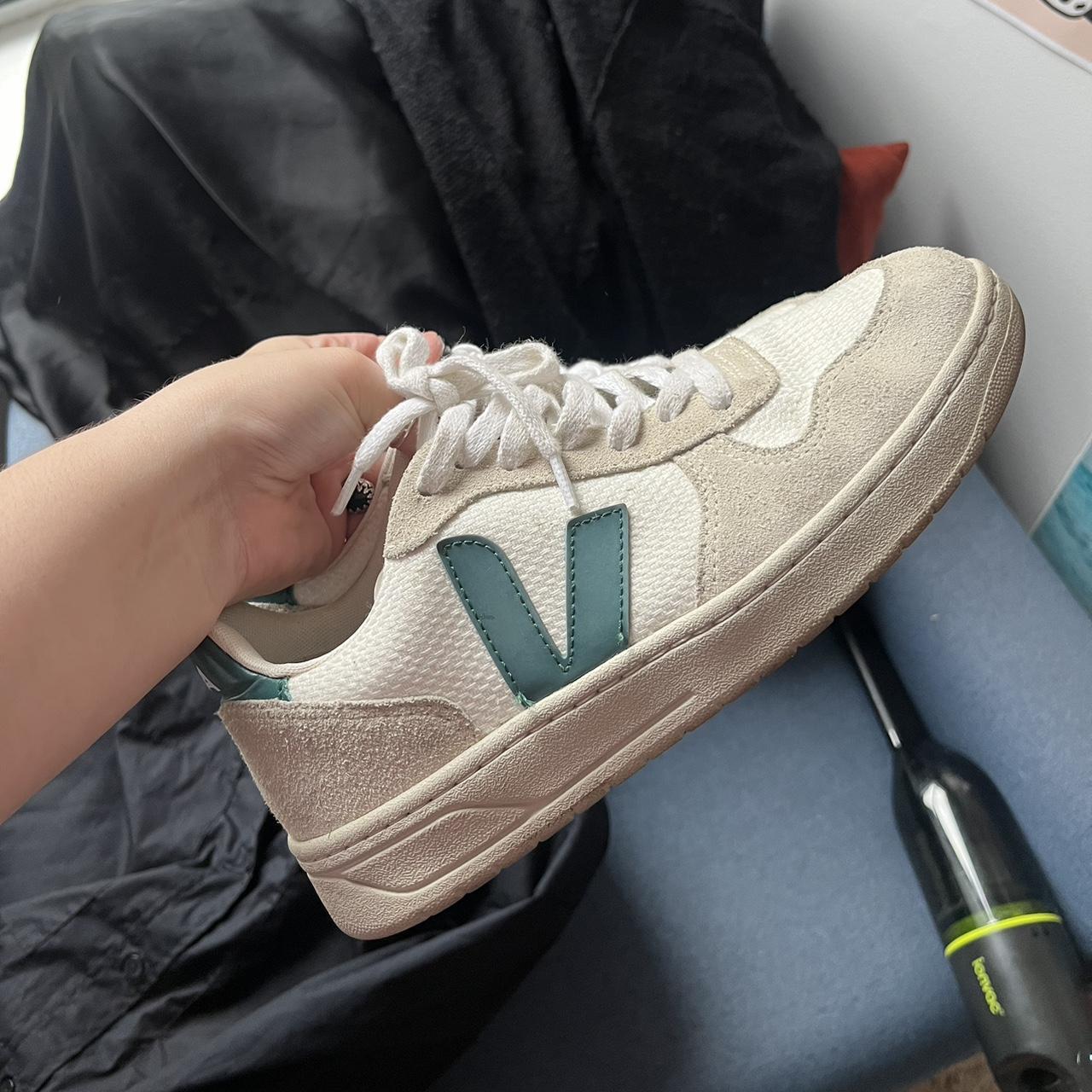 green/cyprus vejas v-90 extra white cyprus veja... - Depop