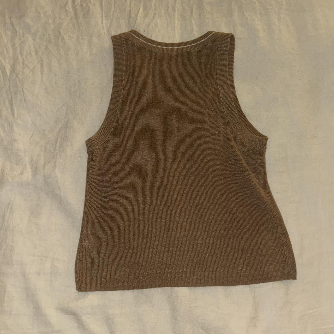VENROY knit tank Size extra small slight colour... - Depop