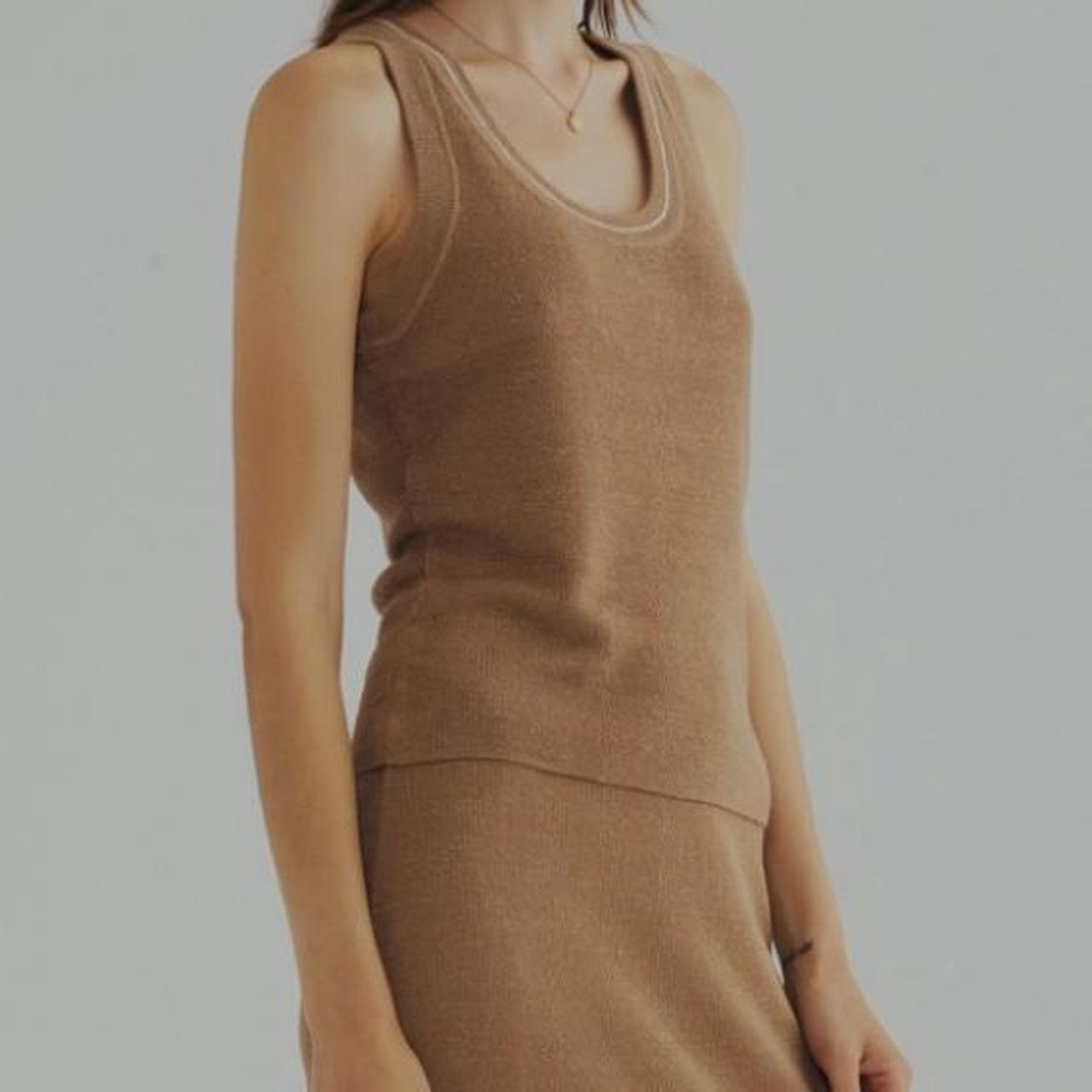 VENROY knit tank Size extra small slight colour... - Depop