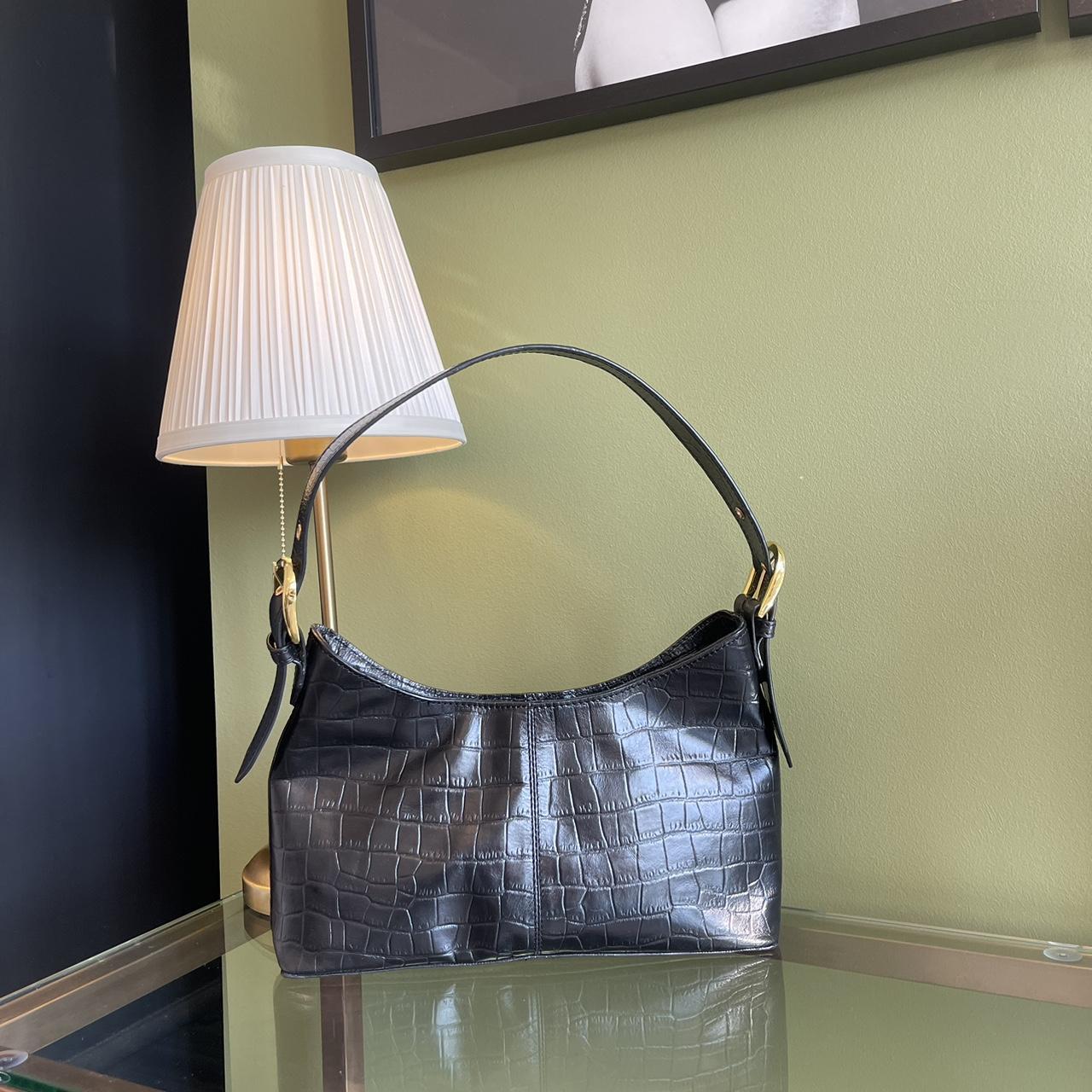 ‘Z’ by Accessorize Black Buff Leather Shoulder Bag -... - Depop