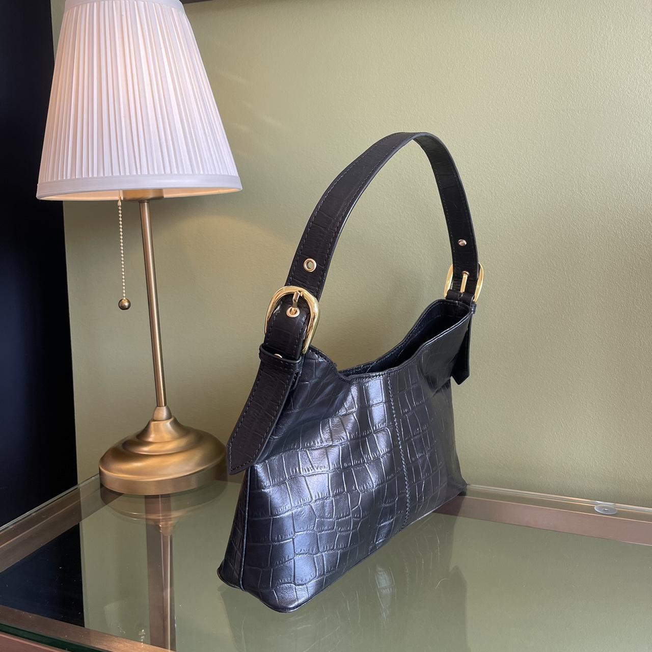 ‘Z’ by Accessorize Black Buff Leather Shoulder Bag -... - Depop