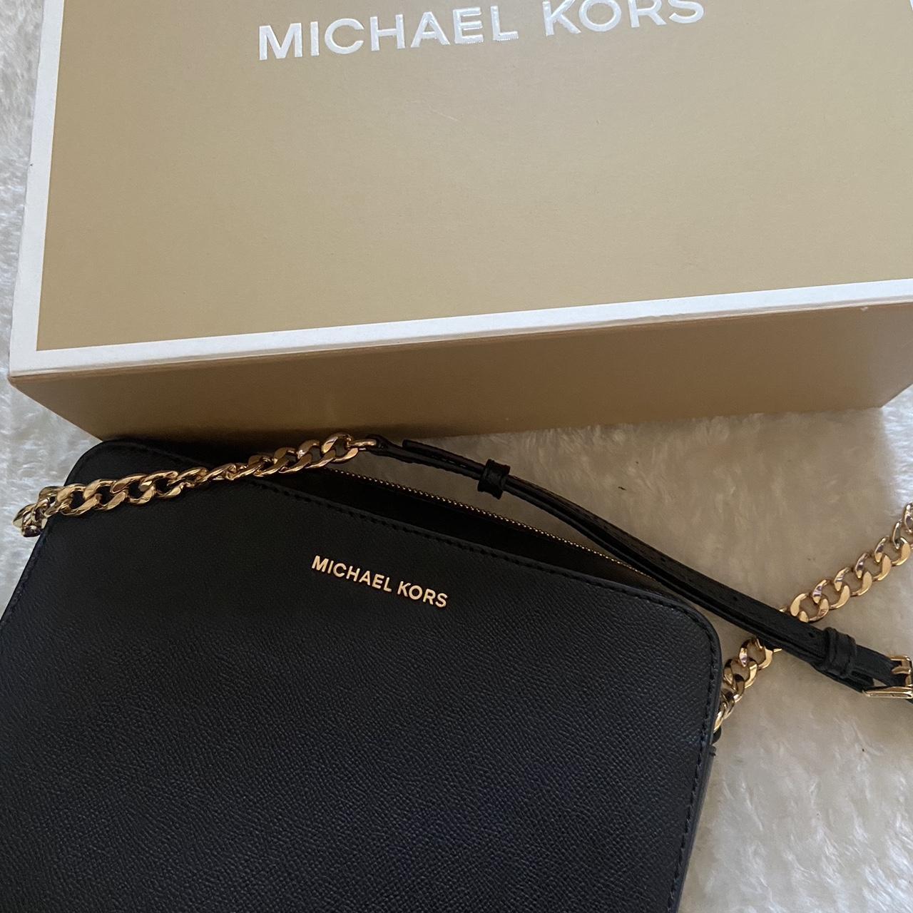 BRAND NEW MICHAEL KORS BLACK LEATHER BAG 😍 The... - Depop