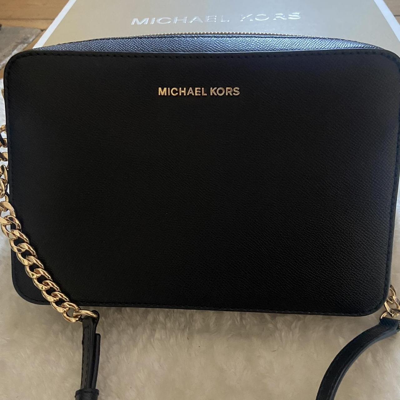 BRAND NEW MICHAEL KORS BLACK LEATHER BAG 😍 The... - Depop