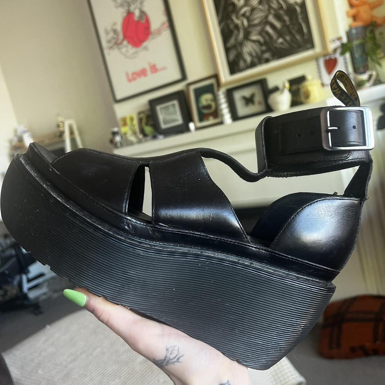 Doc Martin platform heel sandals. So freakin cute -... - Depop