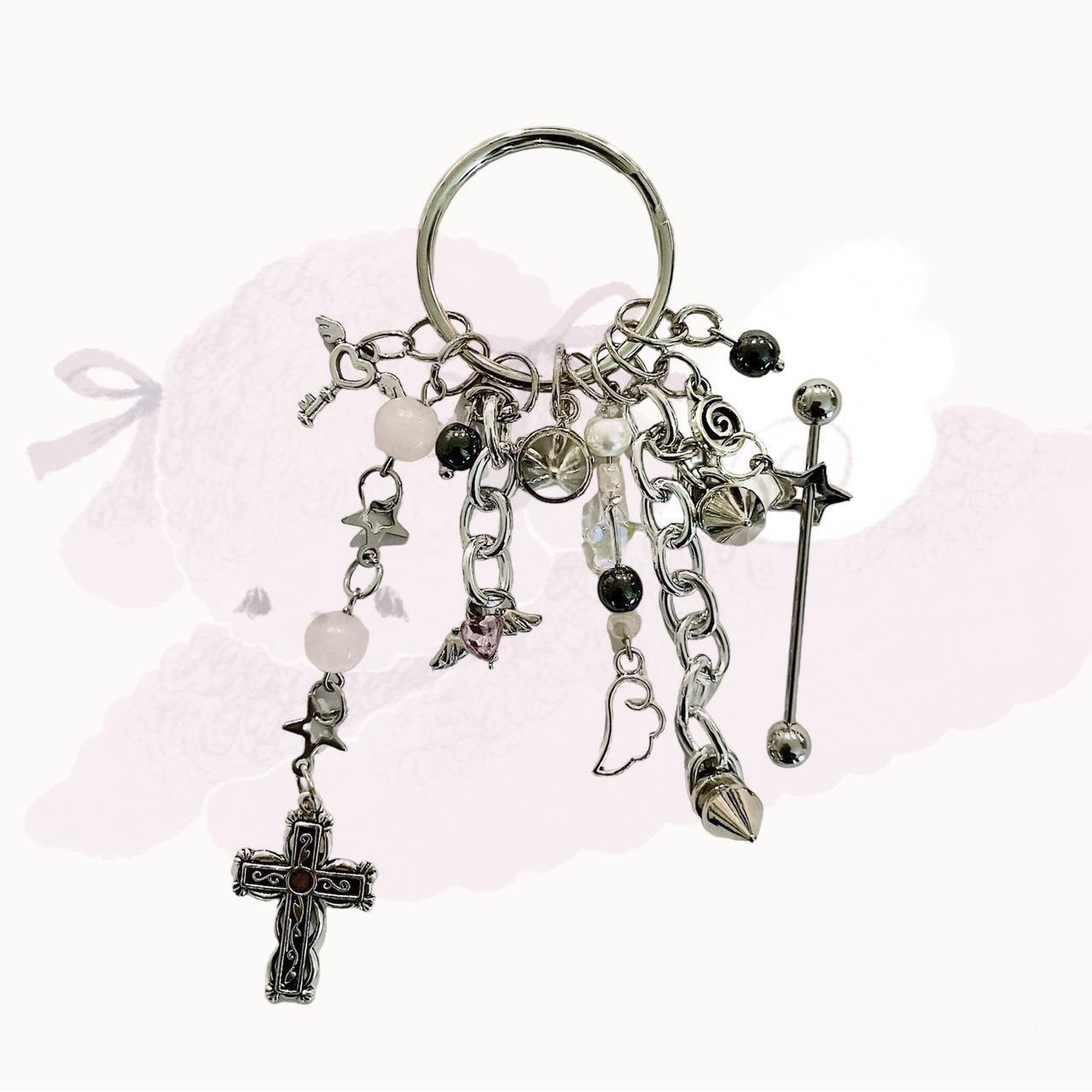 Angelic keychain - Handmade heavy metal keychain... - Depop